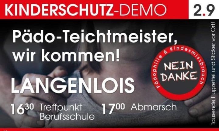 Kinderschutz-Demo soll direkt am Haus von Teichtmeister vorbeiführen - Unzensuriert